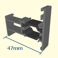 Smarts Alitherm 47 Windows | Frame, Sash & Bead Combinations | 3D ...